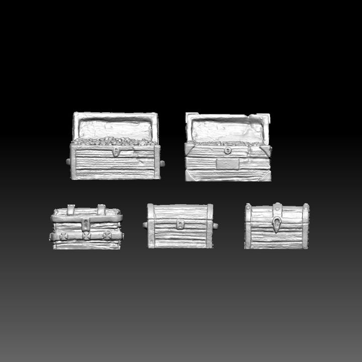 3D Printable Grand Chests by Dark Art Digital